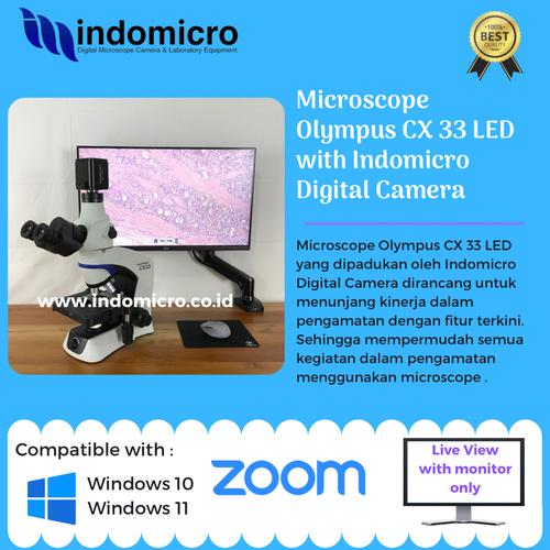 Jual Microscope Olympus CX 33 LED with Indomicro Digital Camera ...