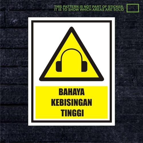 Jual akrilik sign rambu bahaya kebisingan tinggi 20x25 cm - Jakarta ...
