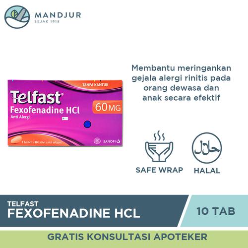 Jual Telfast 60 Mg 10 Tablet - Obat Rhinitis Alergi - Jakarta Pusat ...