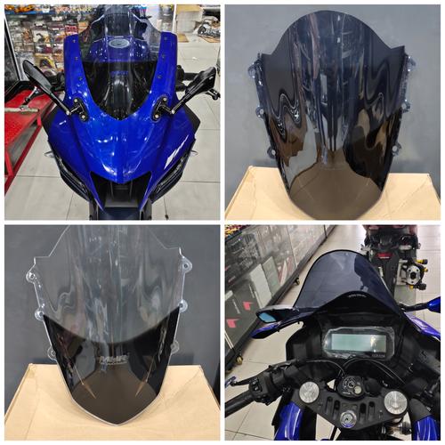 Jual Windshield Visor all New R15 V4 / 2022 MHR RACING Black Series ...