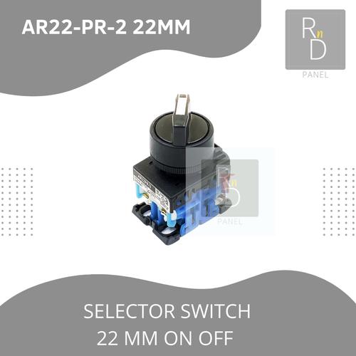 Jual SELECTOR SWITCH AR22-PR-2 22MM SHEMSCO MODEL FUJI 1 NO ON OFF ...