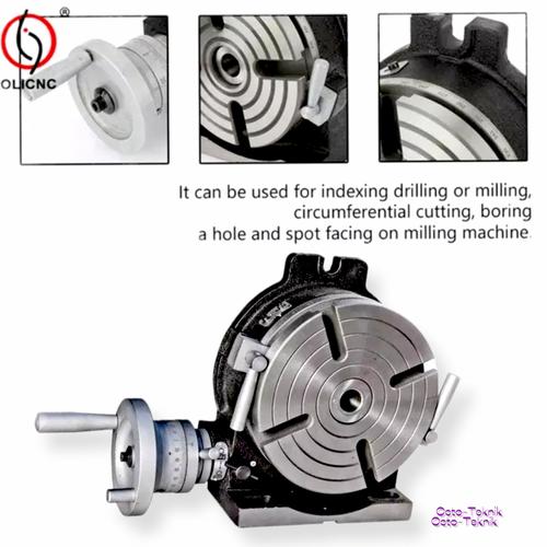 Jual Rotary table HV-8 (8 inch) Meja putar milling vertical dan ...