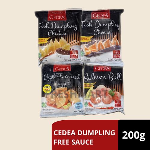 Jual Cedea Dumpling cheese/chicken/crab nugget/salmon free spicy sauce ...