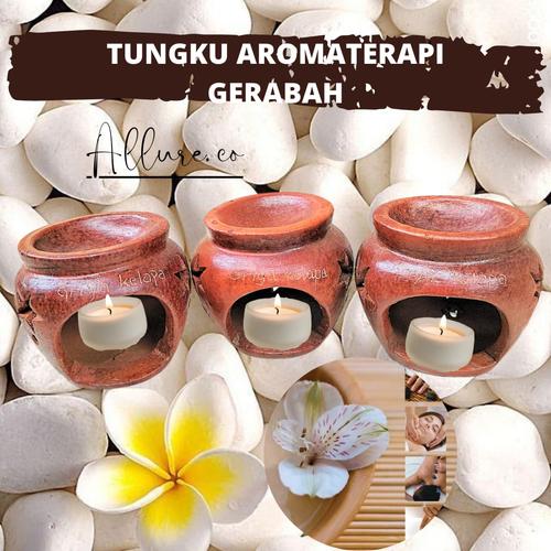 Jual TUNGKU GERABAH AROMATERAPI UNTUK SPA/ TUNGKU LILIN AROMA TERAPI ...