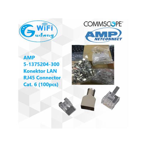Jual Comscope /AMP Konektor LAN RJ45 Connector Cat. 6 (100pcs ...