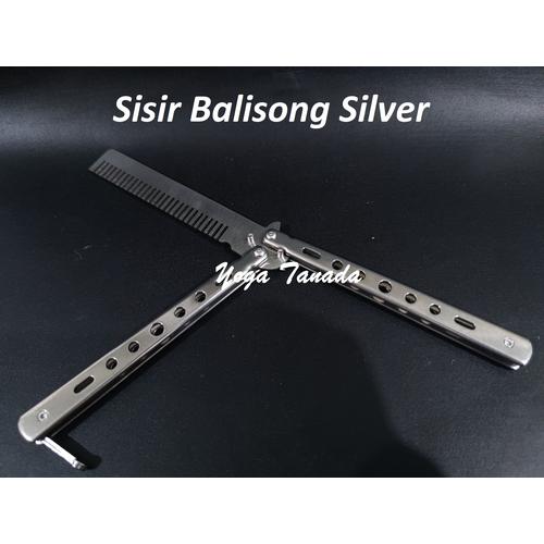 Promo BENCHMADE BALISONG COMB SILVER / BUTTERFLY COMB SILVER / SISIR ...