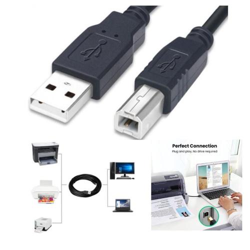 Jual Kabel Printer USb 1,5Meter -Kabel Printer hitam/Printer 1,5meter ...