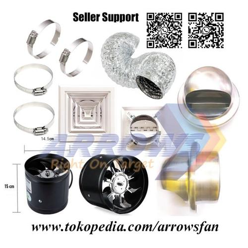 Jual PAKET SET LENGKAP Booster Fan 6 inch Inline Fan 6 inch Blower ...