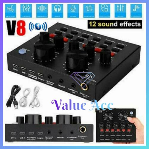 Jual Sound Card V8 Mixer Soundcard V8 MIXER Audio USB External ...