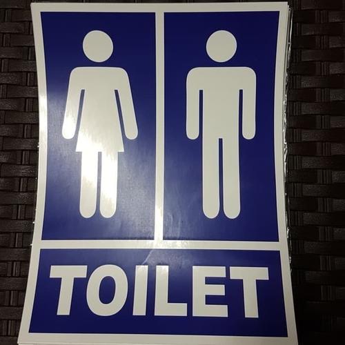 Jual STIKER K3 RAMBU SAFETY UK 20X15CM TOILET PRIA WANITA .RAMBU - Biru ...