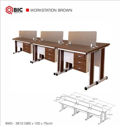 Jual Meja partisi kantor workstation staff 2 4 6 orang seater meja qbic ...