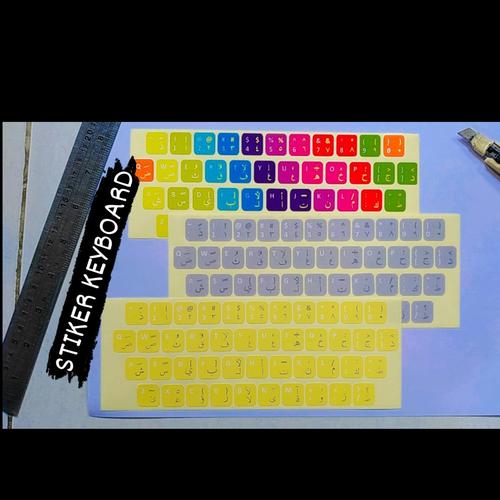 Jual Stiker Keyboard Laptop Warna Merah Putih Tulisan Arabic Cover ...