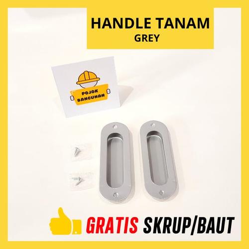 Jual HANDLE TANAM PINTU SLIDING TARIKAN TANAM OVAL HANDLE ASBAK HANDLE ...