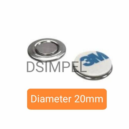 Jual Magnet nama dada bulat 3M name tag diameter 20 mm - Kab. Tangerang ...