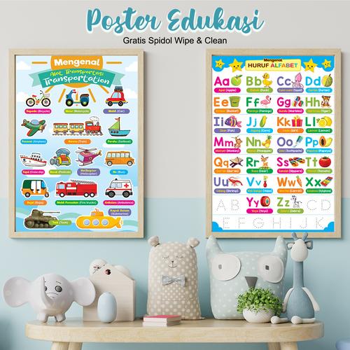 Jual WIPE CLEAN Poster Edukasi Anak Glossy Poster Mainan Belajar PAUD ...