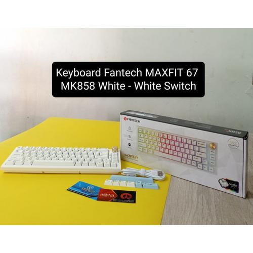 Jual Keyboard Fantech MAXFIT 67 MK858 White - White Switch - Kota ...