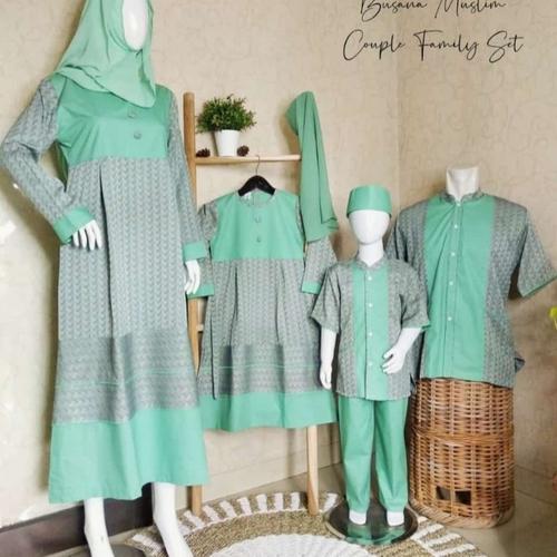 Jual Baju Koko Gamis Couple Set Family Seragam Keluarga - gamis 10,11 ...