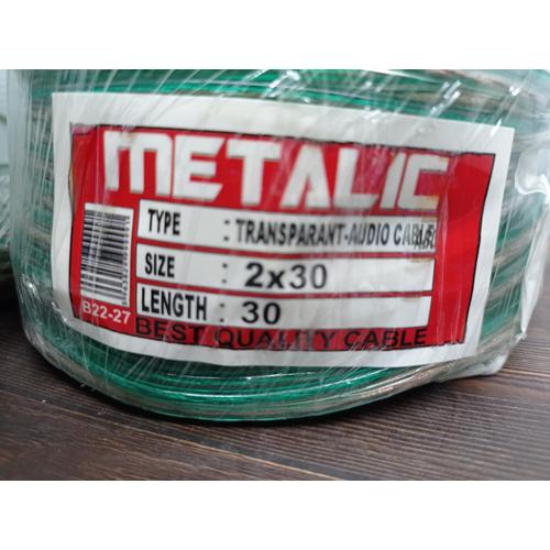 Jual Kabel Transparan,Transparant Audio Cable 2x30 Metalic 30 yard ...