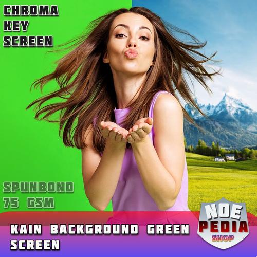 Jual Kain Background Green Screen Chroma Key Screen Backdrop Spunbond ...