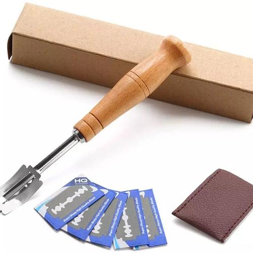 Jual ELtamart Pisau Kayu Wooden Roti Sourdough Artisan Bread Lame ...