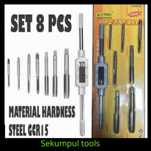 Jual SNAI HAND TAP DRILL BIT / TAP SET M3 M4 M5 M6 M8 M10 M12 - Jakarta ...