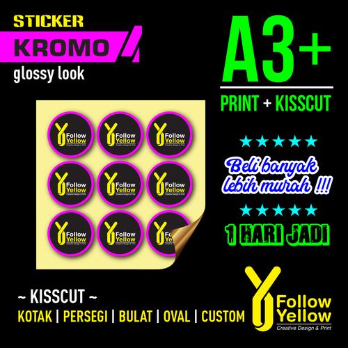 Jual CETAK STICKER LABEL KROMO A3+ + Cutting KISS CUT - KROMO - Kota ...