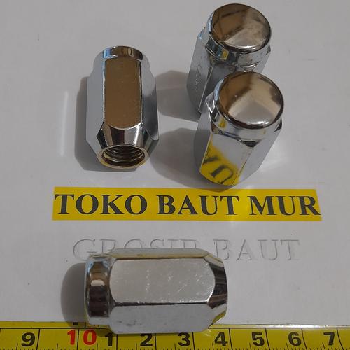 Jual NUT RACING LONG - MUR BAUT RODA PANJANG 12X1.5 KUNCI 21 - Kab ...