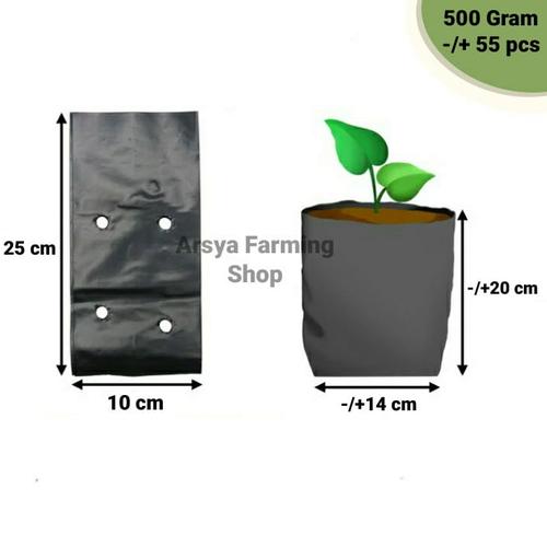 Jual Polibag Tanaman 20/10 X 25 cm 500 Gram ( -/+ 55 pcs ) - Kota ...