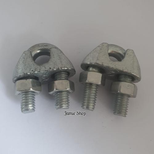 Jual Klem seling / Wire clip / Kuku macan / sling wire clamp 6mm /1/4 ...