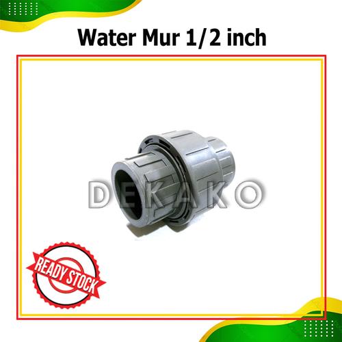 Jual Water Mur Water Mur Moor Polos 1/2" Union Socket 1/2 Inch PVC ...