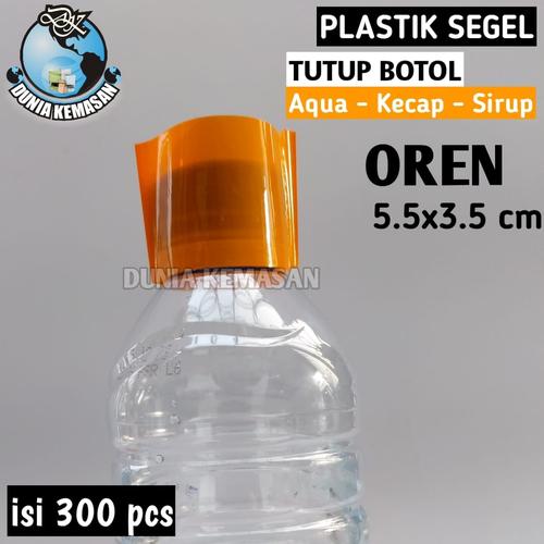Jual 300 PCS PLASTIK SEGEL BOTOL KECAP SIRUP ORANGE PLASTIK SHRINK ...