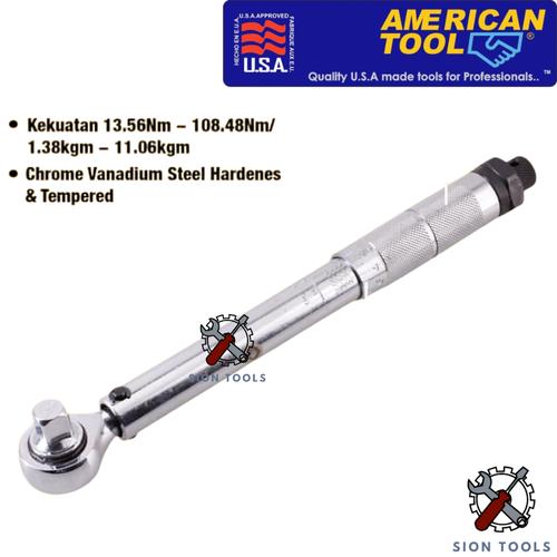 Jual AMERICAN TOOL KUNCI MOMEN TORSI 1/2 INCH / ADJUSTABLE TORQUE ...