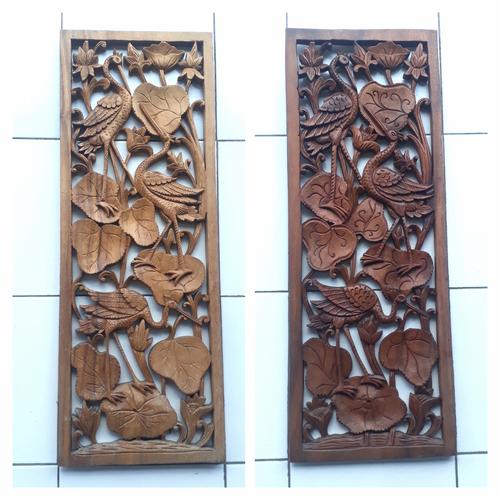 Jual Hiasan dinding kayu ukiran bali ukuran 30×80cm Wall decor - Kab ...