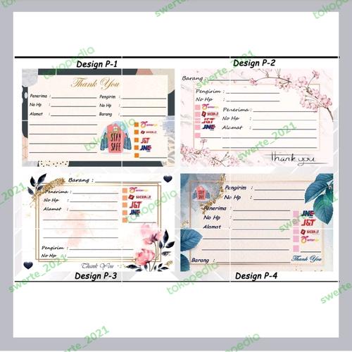 Jual Sticker Pengiriman Olshop Label Online shop - glossy, 5.5 x 9 ...