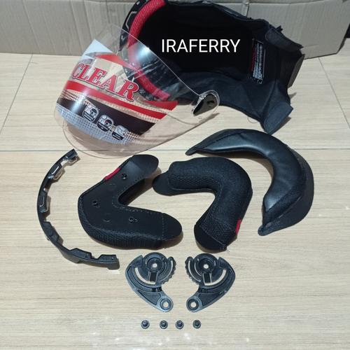 Jual Paket komplit busa dan kaca visor helm nhk R 6 R6 warna bening ...