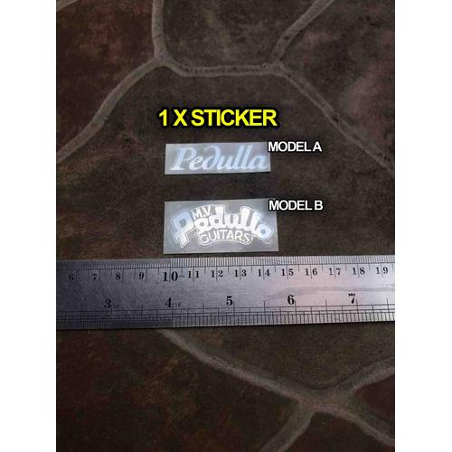 Jual Sticker Headstock M.V. Pedulla Electric Guitars Bass Mv Michael ...