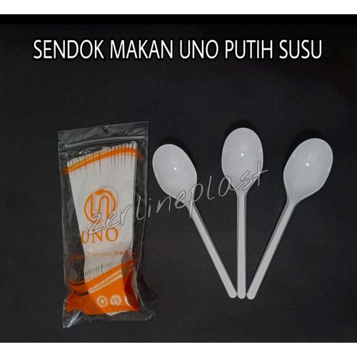 Jual Sendok Makan Plastik (UNO) @25pcs - PUTIH SUSU - Jakarta Barat ...