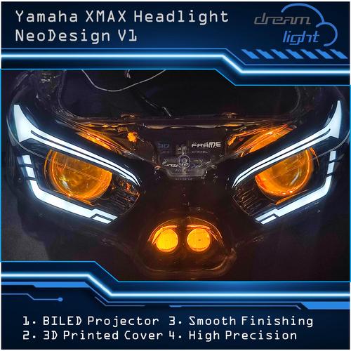 Jual Lampu Depan Headlamp XMAX NEODESIGN Projie Biled 3D Custom ...