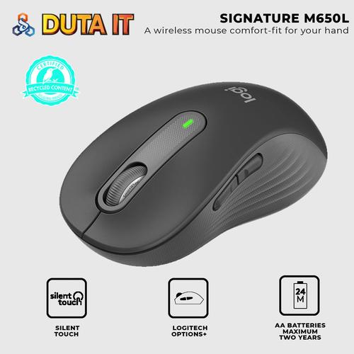 Jual Logitech M 650L Signature Wireless Mouse - Graphite - Jakarta ...