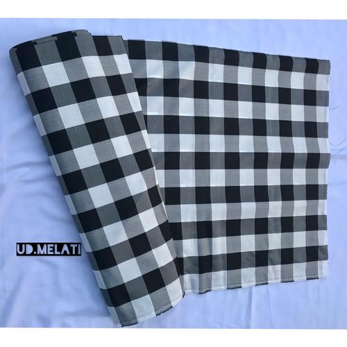 Jual KAIN POLENG BALI KOTAK CATUR LEBAR KAIN 140cm - 5cm, 50cm - Kab ...