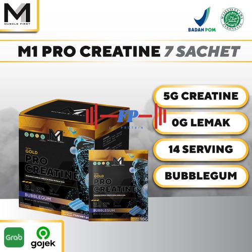 Jual M1 Muscle First Pro Creatine Monohydrate 14 Servings 7 Sachet ...