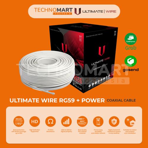 Jual KABEL CCTV RG59+P 100M ULTIMATE WIRE (KABEL CCTV + POWER ...