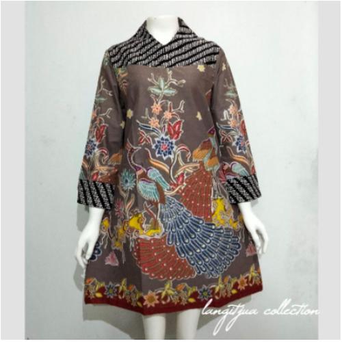 Jual TUNIK BATIK ISYANA MERAK AYU#02 | DRESS BATIK MOTIF BURUNG MERAK ...