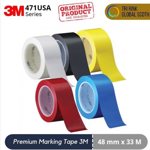 Jual 3M Floor Marking Tape 471 USA - 48 mm x 33 Meter - Putih - Kab ...