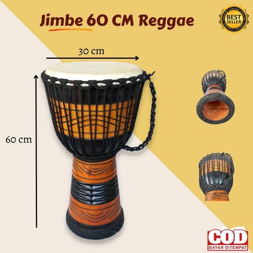 Jual Alat musik jimbe reggae dewasa jumbo ukuran 60 cm - 60 cm A - Kab ...
