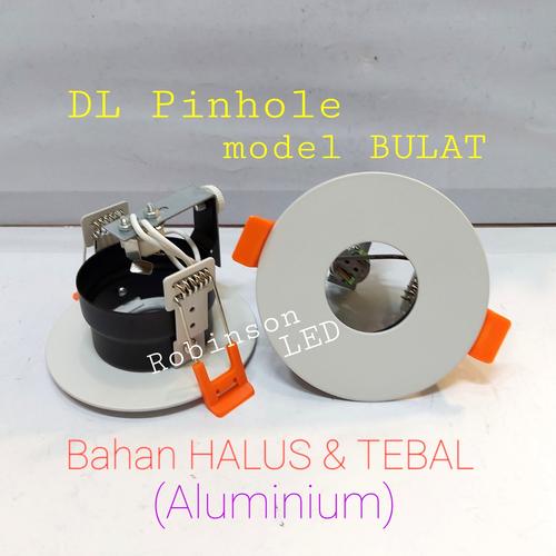 Jual Kap Lampu Downlight MR16 Pinhole Bulat / Rumah Lampu DL MR 16 ...