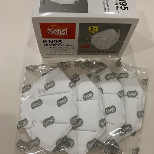 Jual Sensi Masker 5 Ply KN 95,Ori Kemenkes, satuan, packing per 4 ...