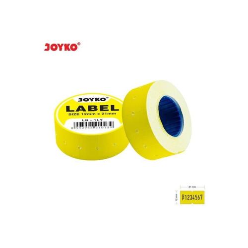 Jual Kertas Label Harga Price Label Roll Joyko 1 Baris Kuning LB-1LY ...