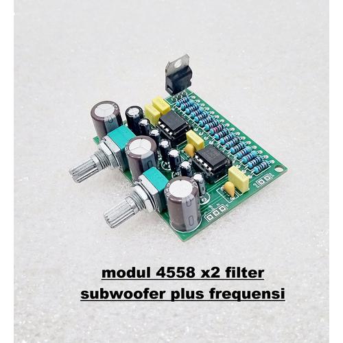 Jual Modul Filter Subwoofer 4558 2x Plus Frequensi - siap pakai - Kab ...