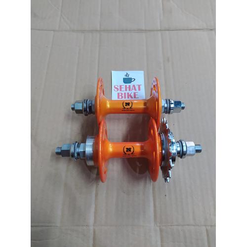 Jual Hub Single Speed Novatec ORANGE Lubang 36 17T Doltrap Seal Bearing ...